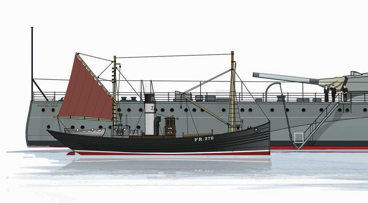 HMS Royal Oak - Iain Ashman design + illustration