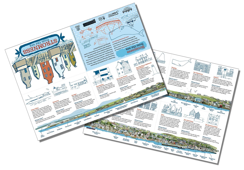 stromness from the sea - Iain Ashman design + illustration