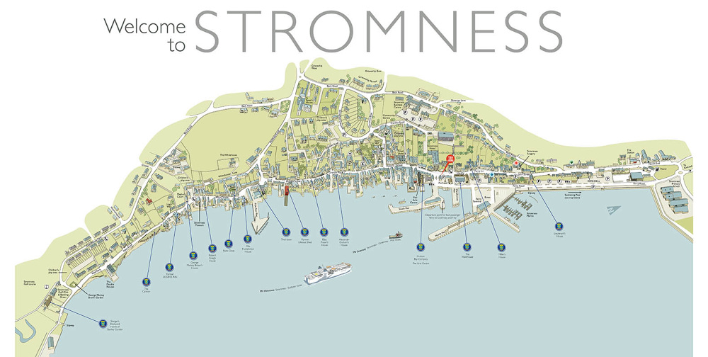 town map - Iain Ashman design + illustration