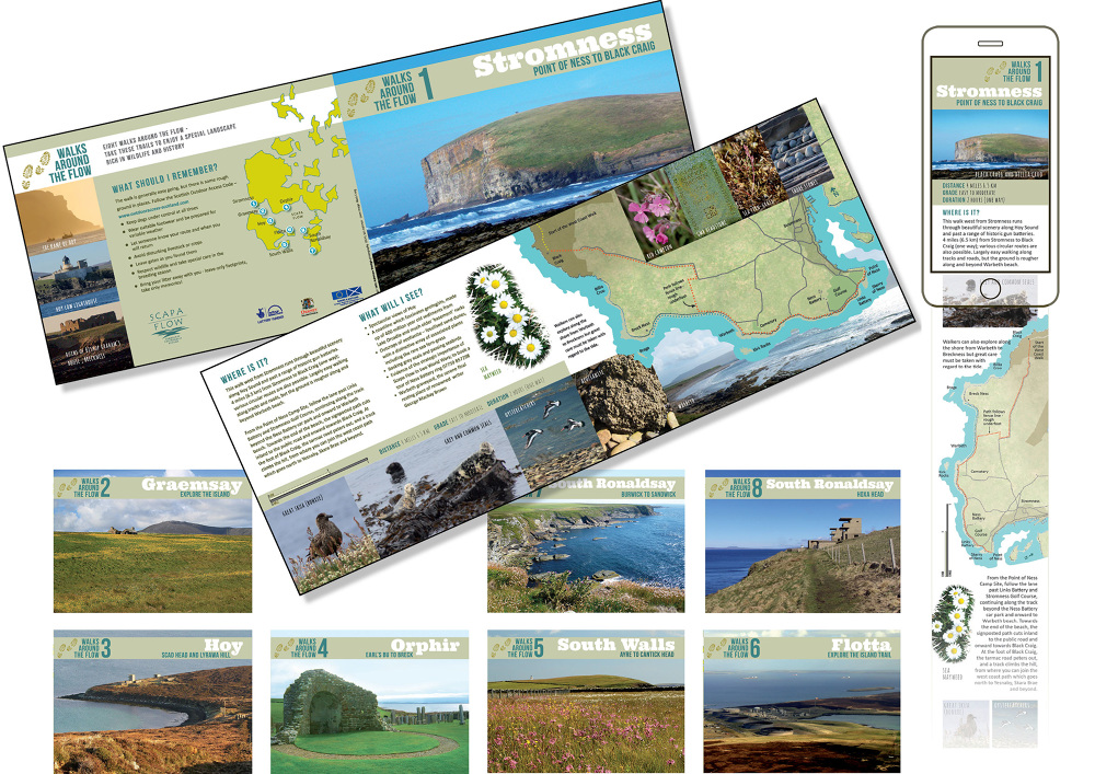 walking guides - Iain Ashman design + illustration