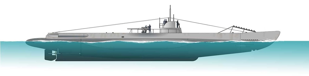 HMS Hampshire, SM U-75 - Iain Ashman design + illustration