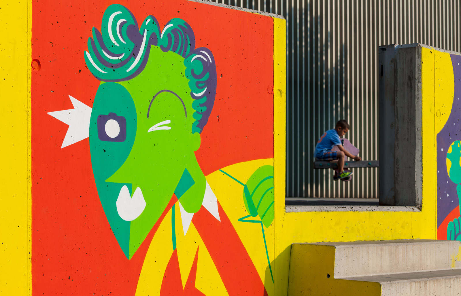 Portraits, school mural - Iván Bravo Studio | Illustration & Graphic Design