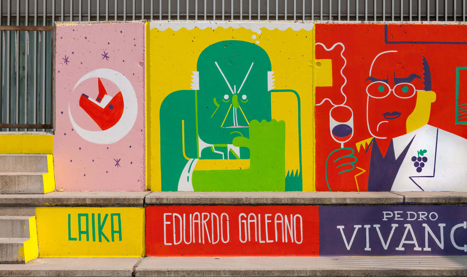 Portraits, school mural - Iván Bravo Studio | Illustration & Graphic Design