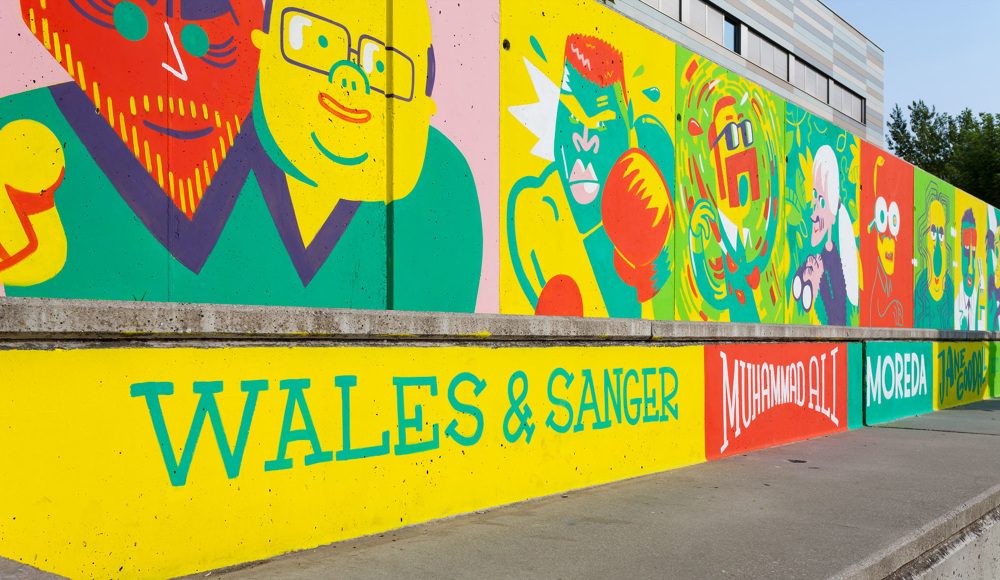 Portraits, school mural - Iván Bravo Studio | Illustration & Graphic Design