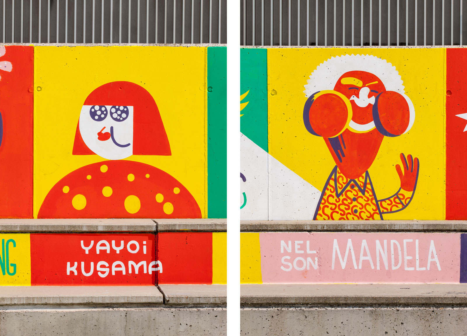 Portraits, school mural - Iván Bravo Studio | Illustration & Graphic Design