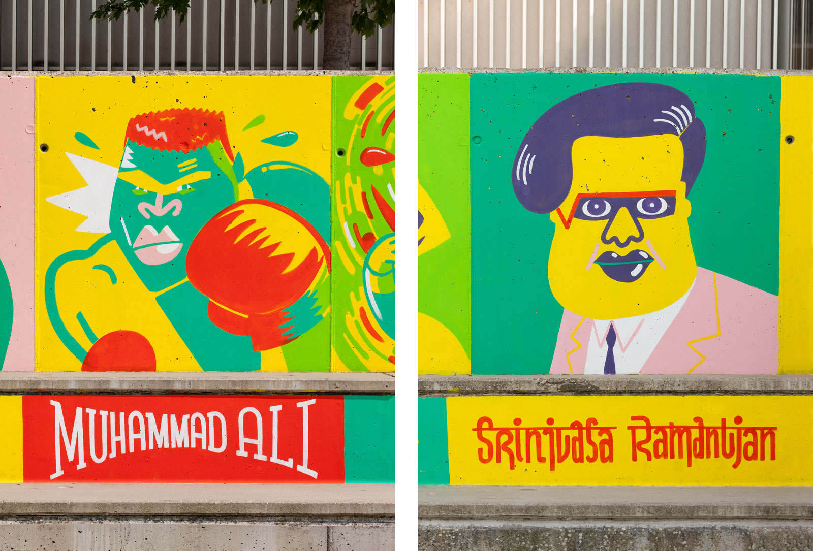 Portraits, school mural - Iván Bravo Studio | Illustration & Graphic Design