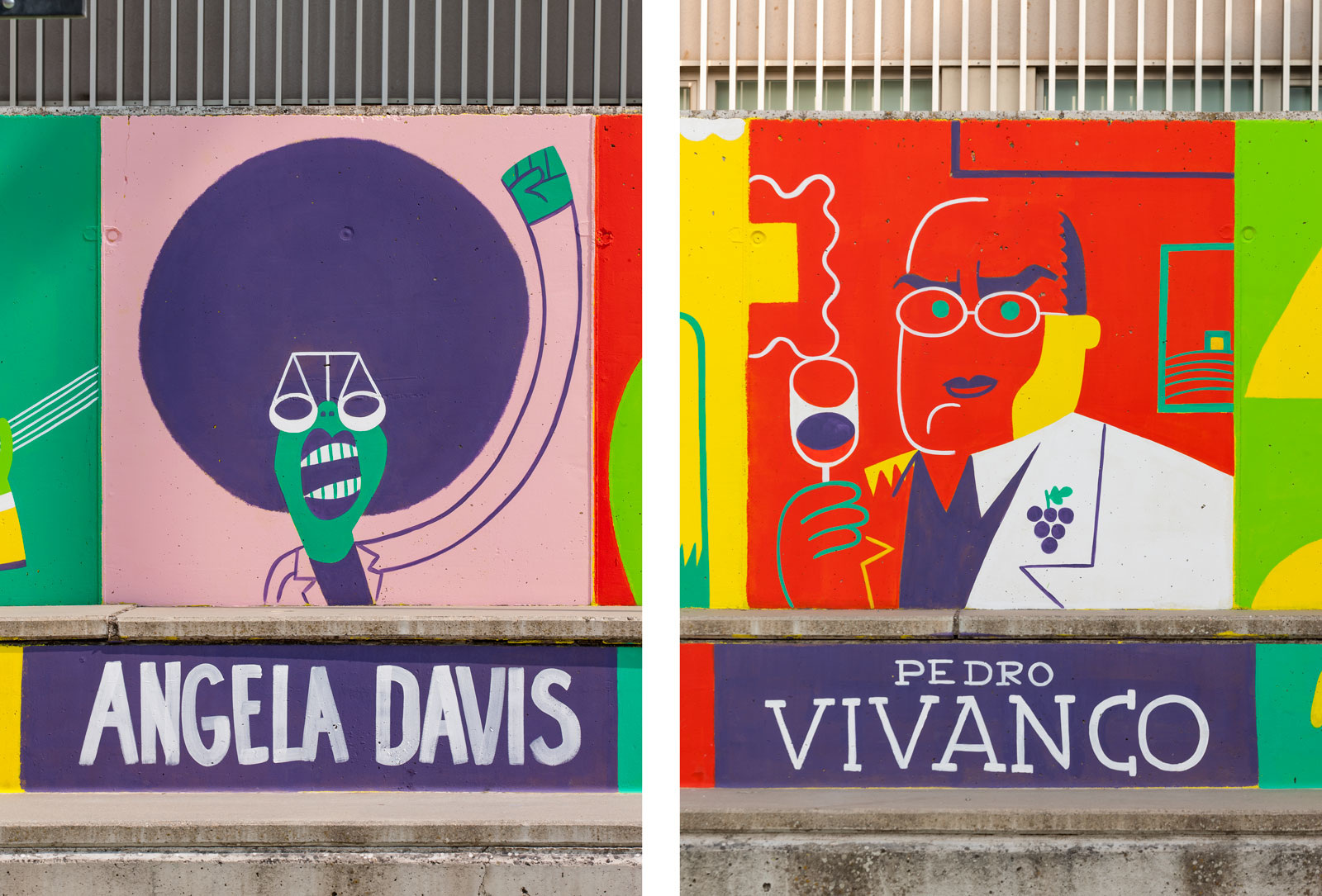 Portraits, school mural - Iván Bravo Studio | Illustration & Graphic Design