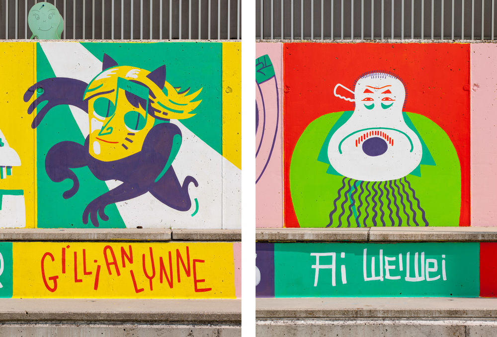 Portraits, school mural - Iván Bravo Studio | Illustration & Graphic Design