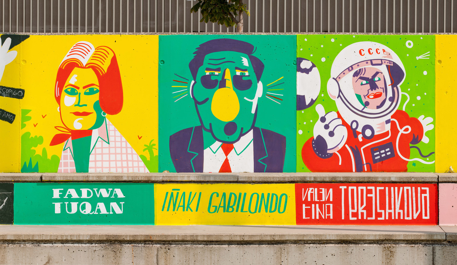 Portraits, school mural - Iván Bravo Studio | Illustration & Graphic Design