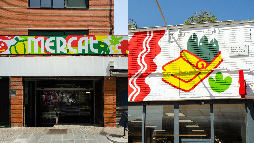 Market mural - Iván Bravo Studio | Illustration & Graphic Design