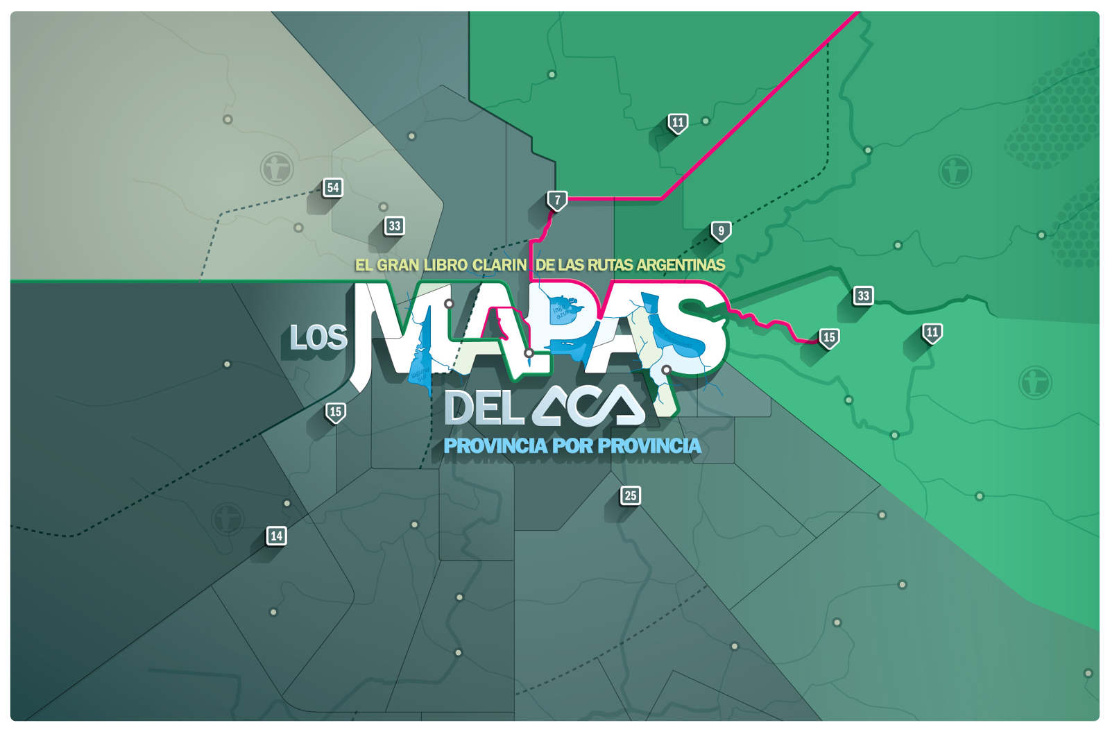 Mapas del ACA - Marcelo Grassi - Illustration & Art Direction Portfolio