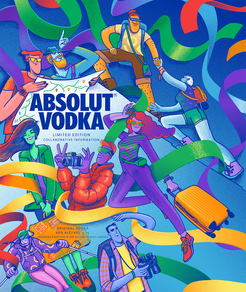 Absolut Vodka - Celebrating diversity - Marcelo Grassi - Illustration ...