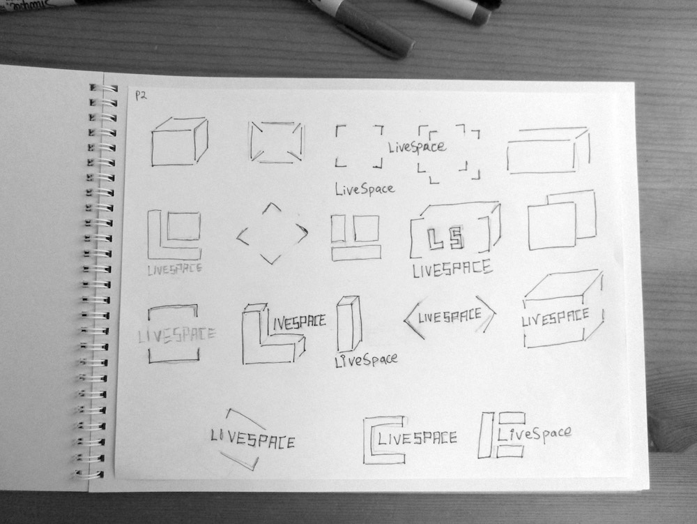 LiveSpace, spatial studio branding - Alan Xia