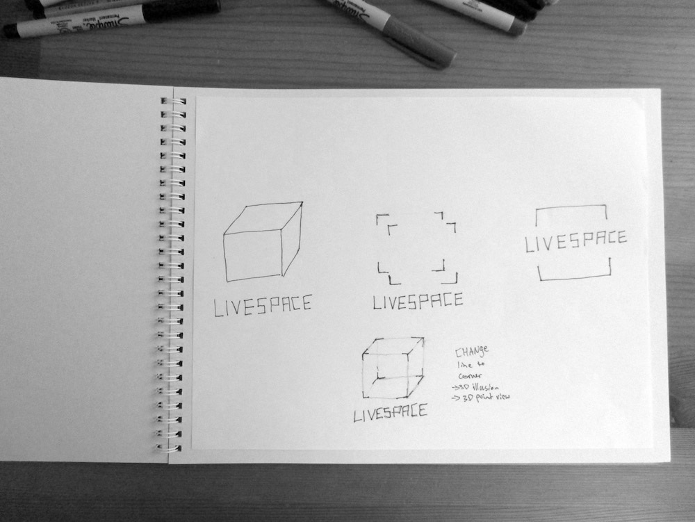 LiveSpace, spatial studio branding - Alan Xia