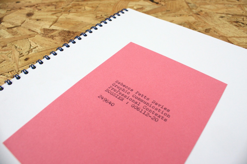 Handmade Dossier - rhosyn & resident