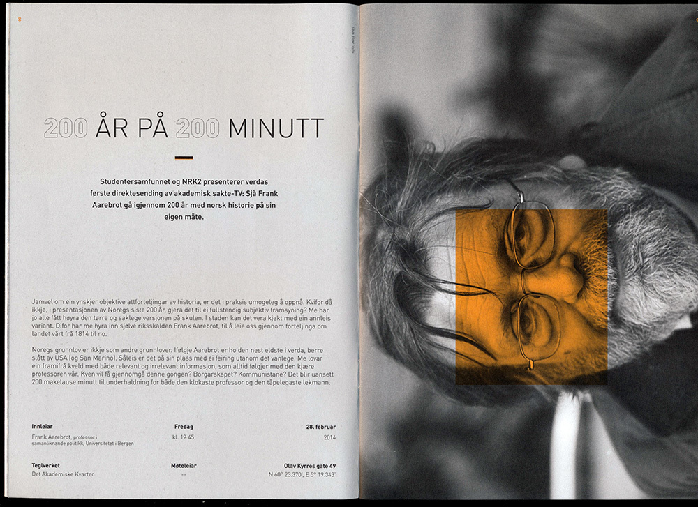 Studentersamfunnet 80 år - tore sandvik monsen