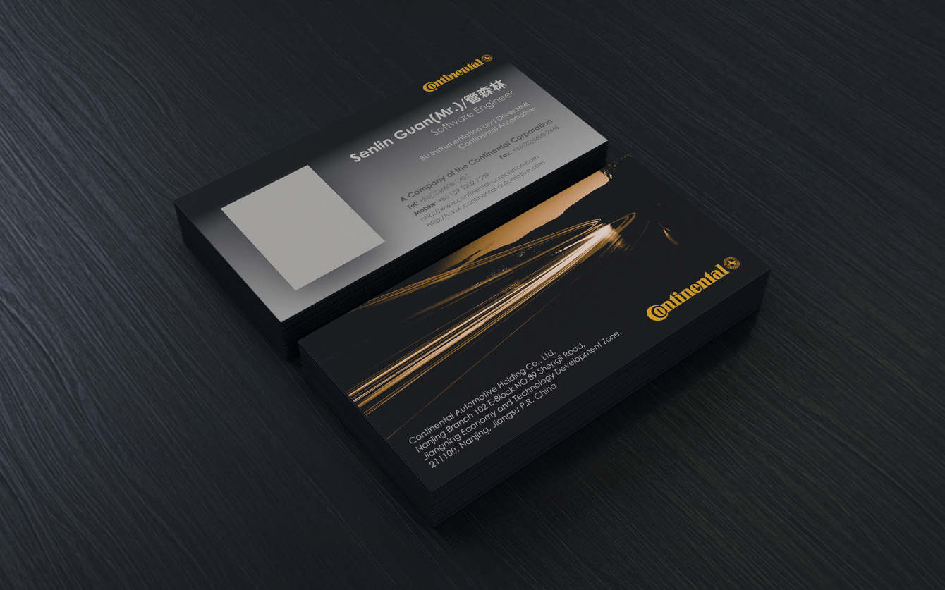 The Continental company business card design - John Meng