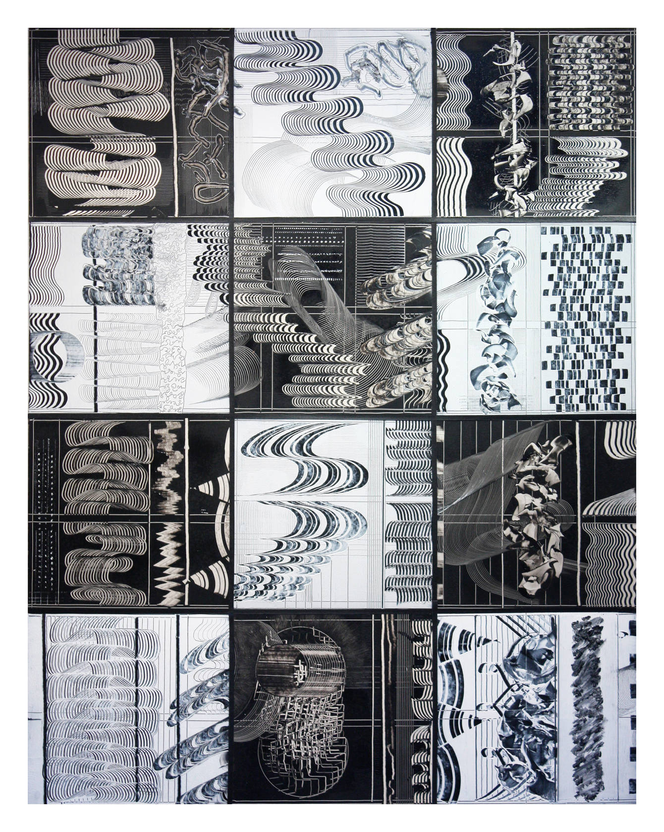 Structured Paintings - Sydney Cash