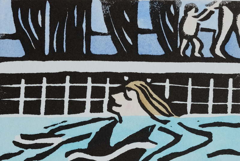 Treading water - Hannah Simpson Illustration