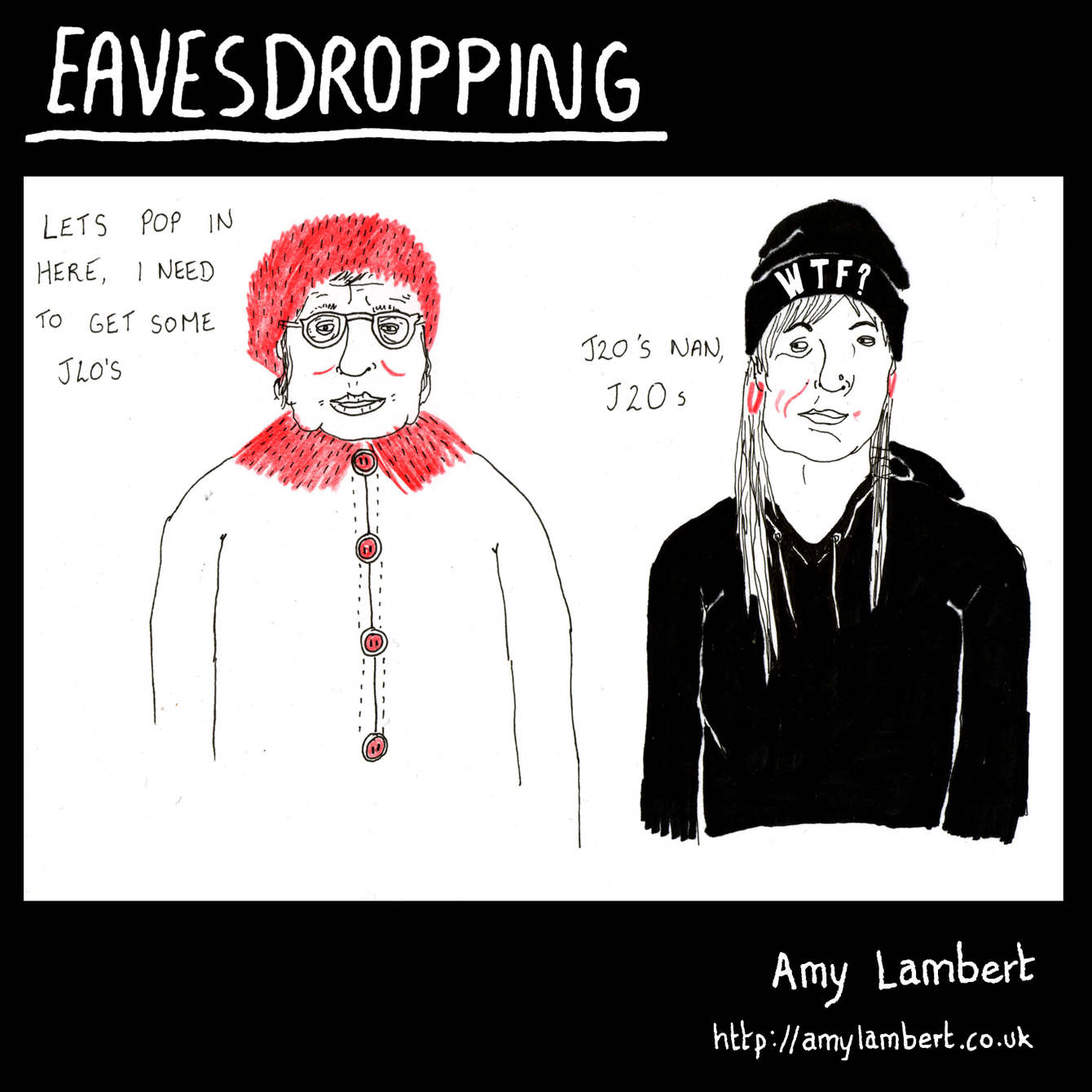 Eavesdropping Comics - Amy Lambert Illustration