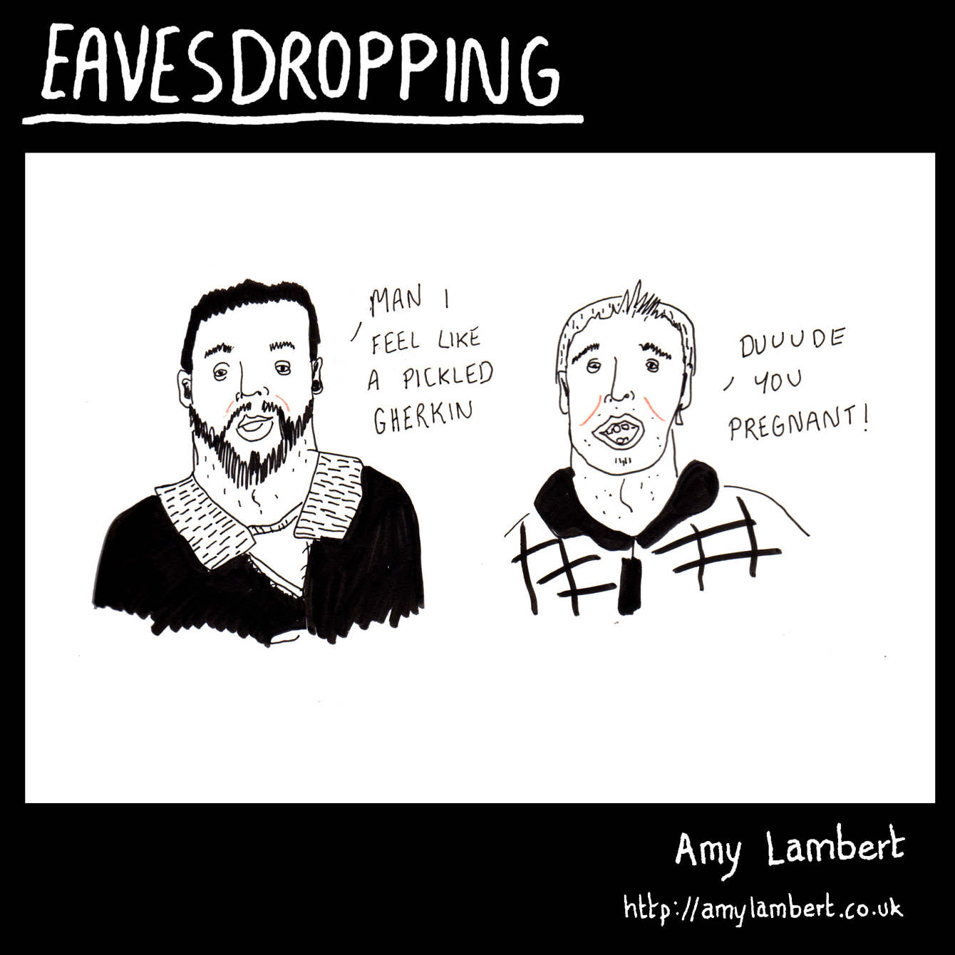 Eavesdropping Comics - Amy Lambert Illustration