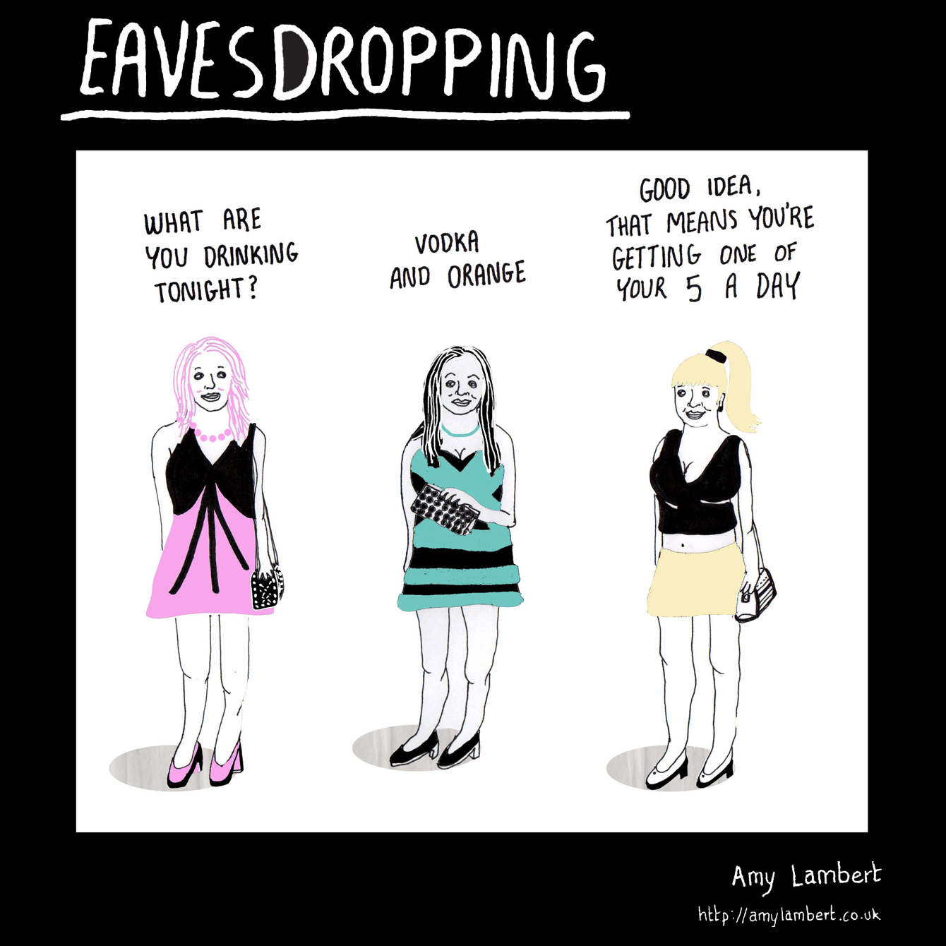 Eavesdropping Comics - Amy Lambert Illustration