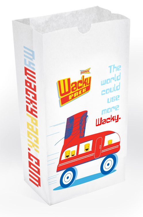 Sonic Wacky Pack Rebrand - EDC Studio