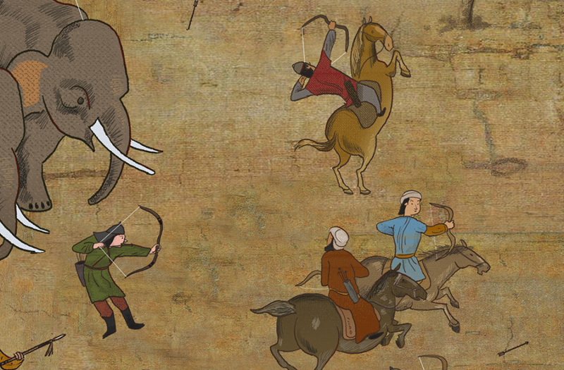 Kublai Khan & Marco Polo - Chris Hsu Illustration