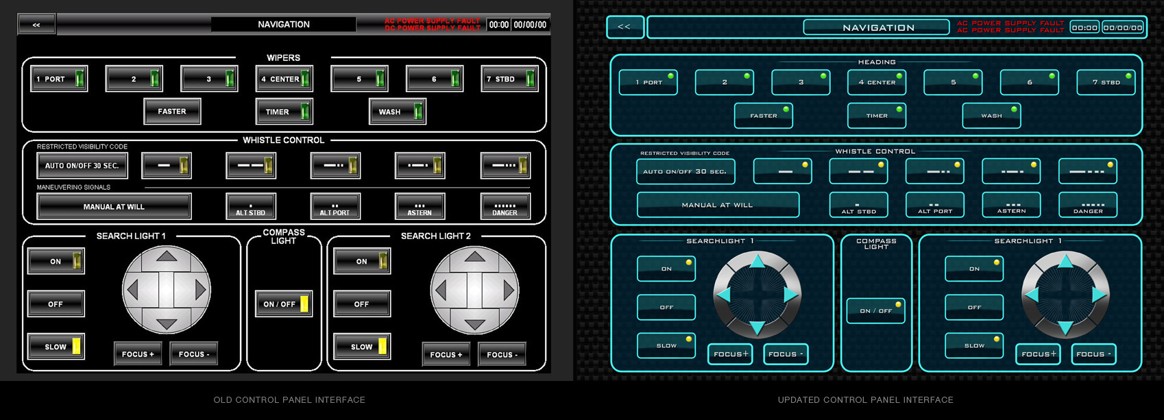 Yacht Control Panel Interface - Nick Trahan Design