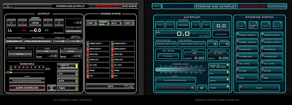 Yacht Control Panel Interface - Nick Trahan Design