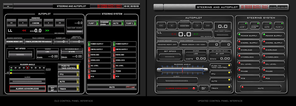 Yacht Control Panel Interface - Nick Trahan Design