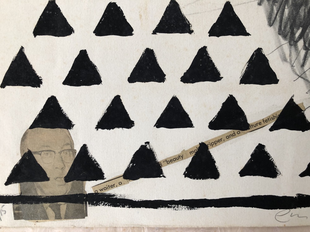 Collage, stencils, patterns and figures - Chris Robb -Artist