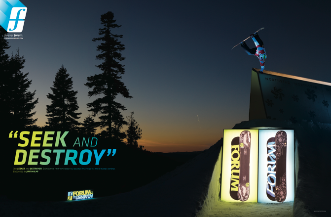Forum Snowboards // 2009 Ads - MB ⚡ Creative Direction & Design