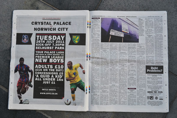 Leanne Gerrard- A-Level Media Blog: Ancillary- Newspaper Advertisement