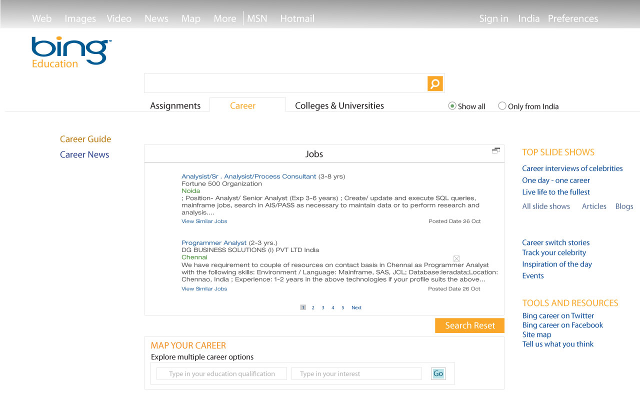 Bing Education - uxdpuja