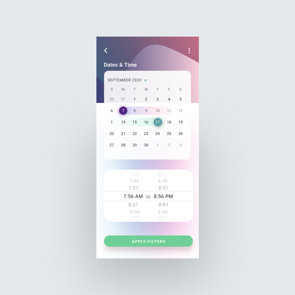 Student UI Design - Chitra's work