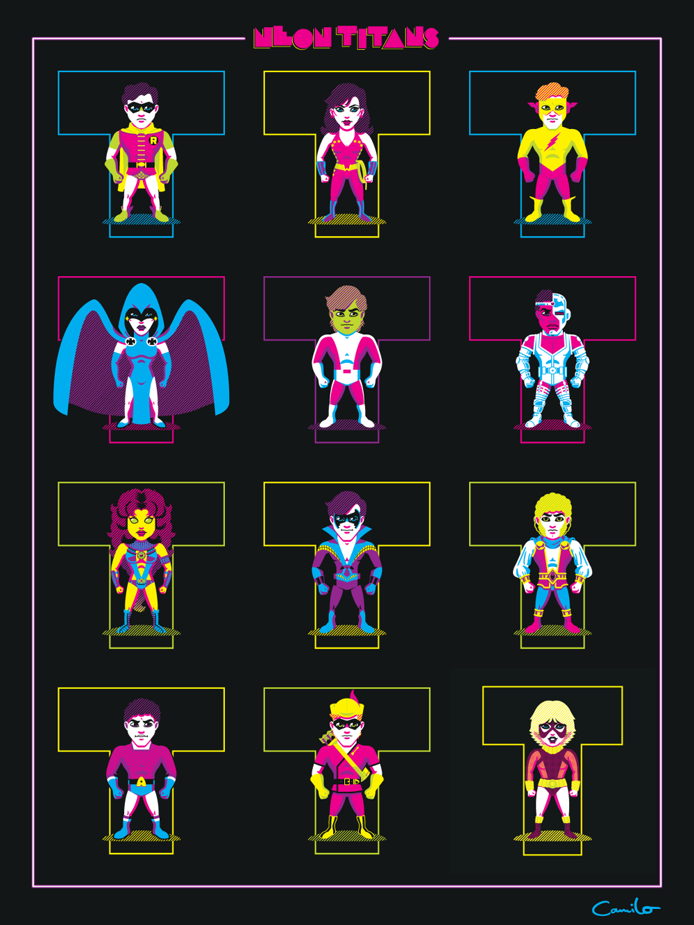 Neon Titans (Nov 2015) - Miguel Camilo - Illustration & Design
