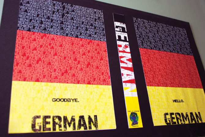 German Learn a Language Book Cover - Daniel Filiak Design