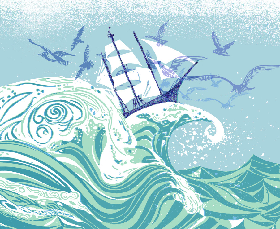 Sea Fever - Caroline Halliwell Illustration