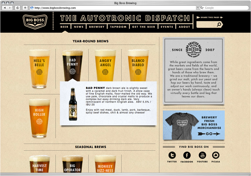 BIG BOSS BREWING - Scott Pridgen Design Co.