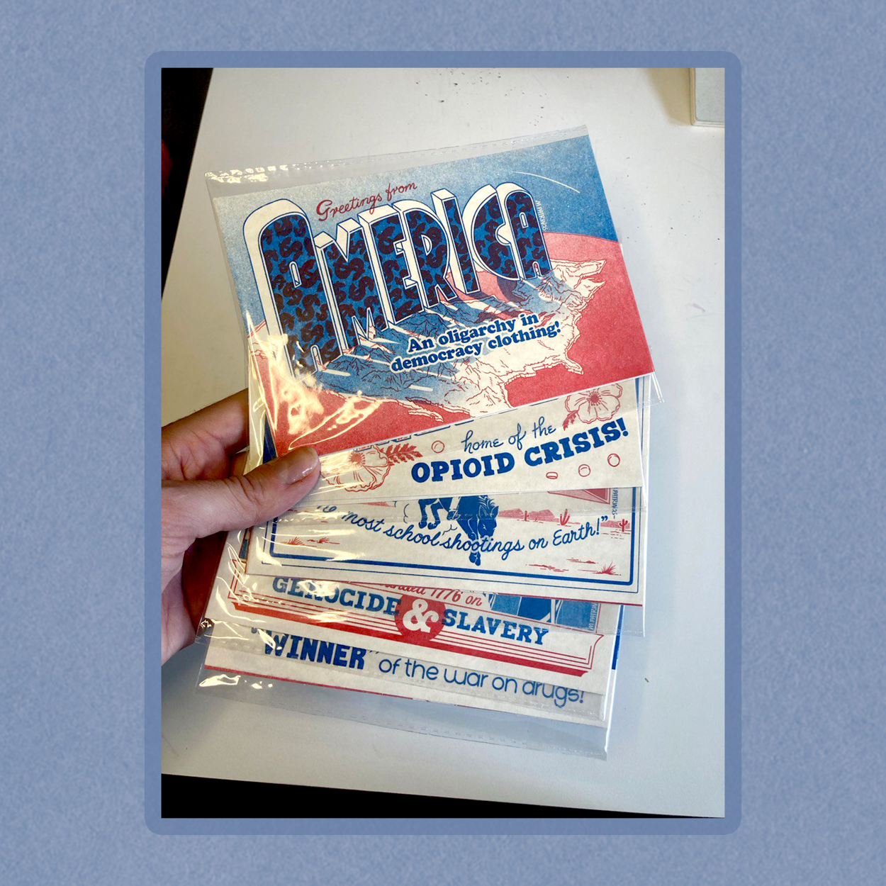 "Greetings From America" Postcards - Maritsa Patrinos | Illustration