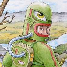 Ancient Eskimo Astronaut - david birkey