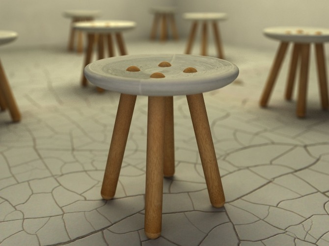 On The Button Stool - Adam Xander Design