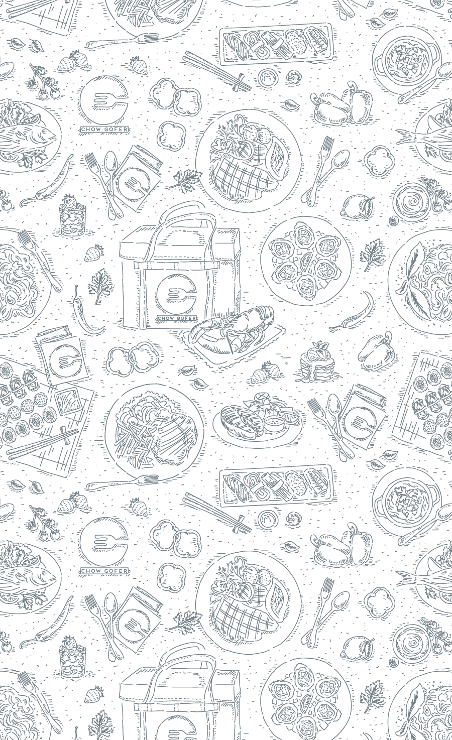 Restaurant pattern - Svetlana Tokarenko