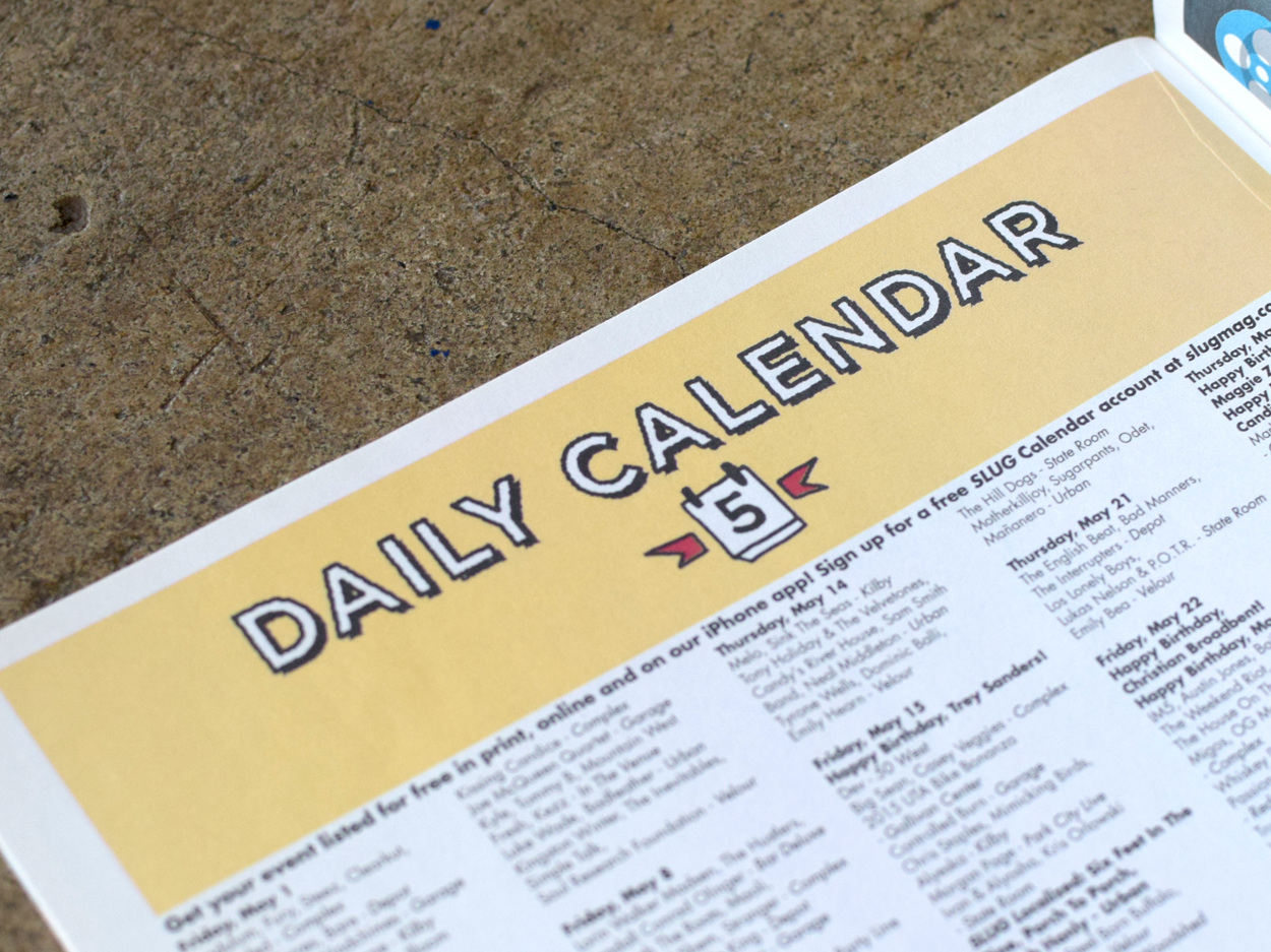 SLUG Magazine - Various work, 2014 - present - Brighton Carper Ballard