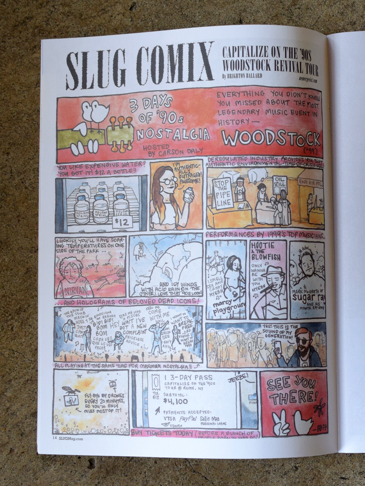 SLUG Magazine - Various work, 2014 - present - Brighton Carper Ballard