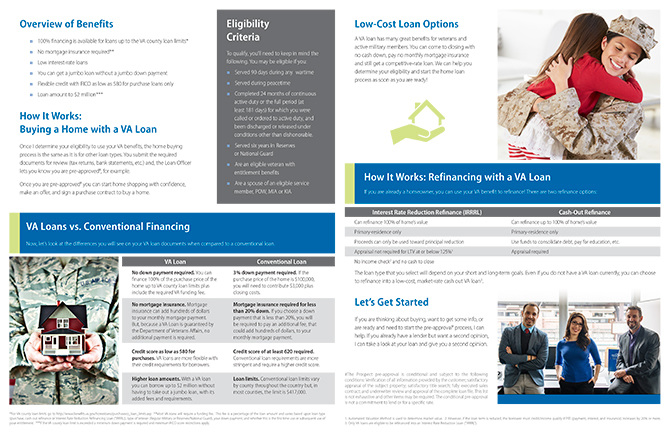 Prospect Mortgage VA Loan Brochure - Monica Preston, Principal Designer