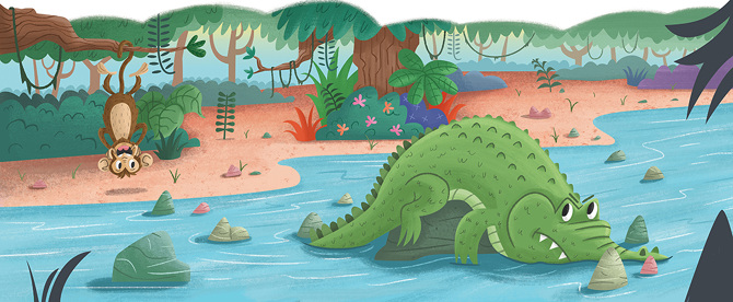 Storytime Magazine - The Monkey and The Crocodile - james@jamesloram.com