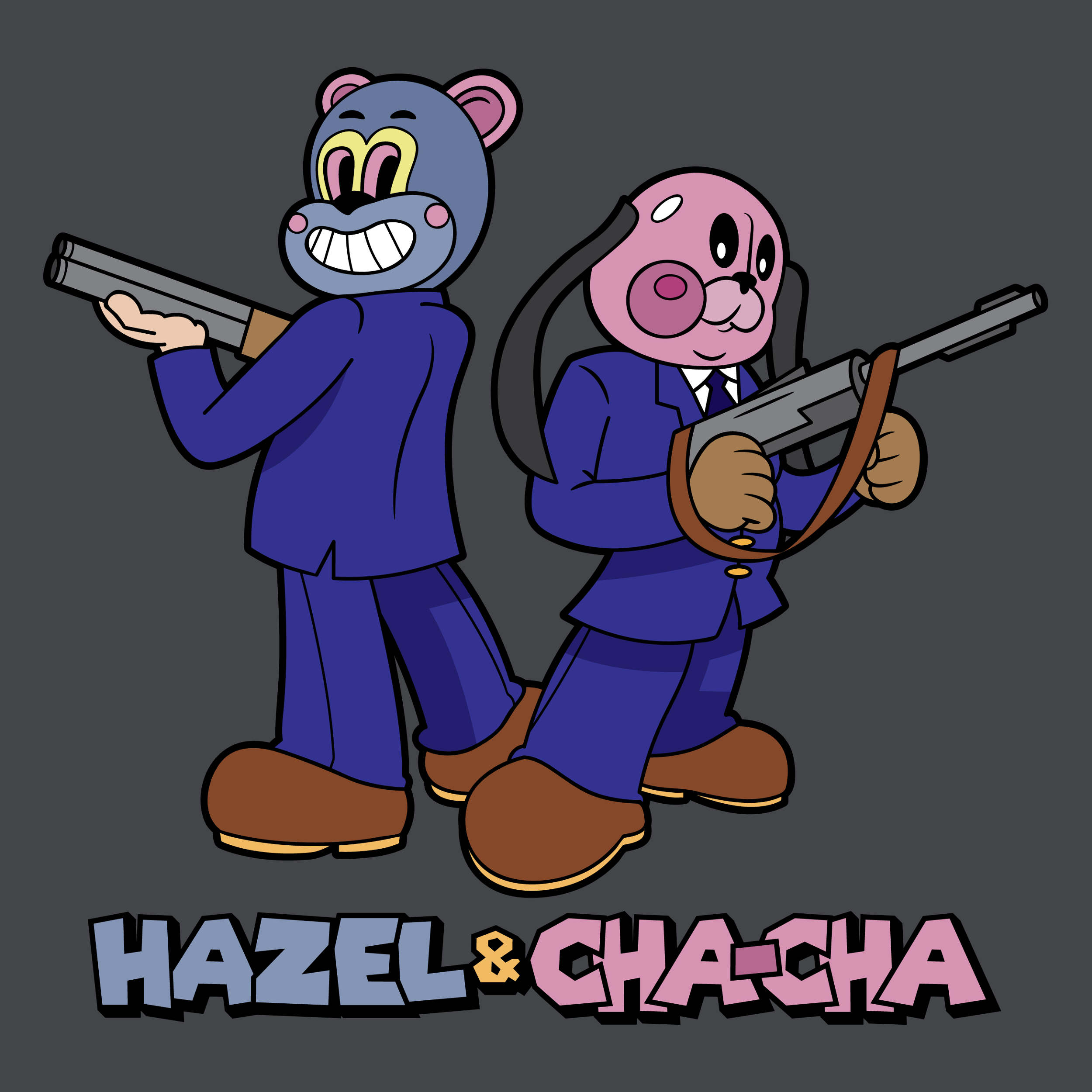 Hazel and ChaCha - Ian Norris Art