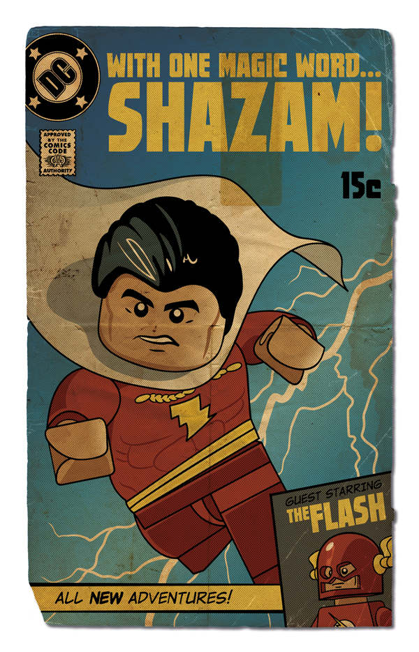 Lego Shazam - Ian Norris Art